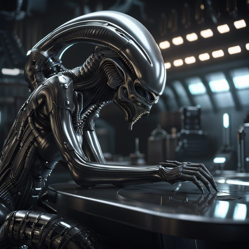 Alien expanded - AI Generated Artwork - NightCafe Creator