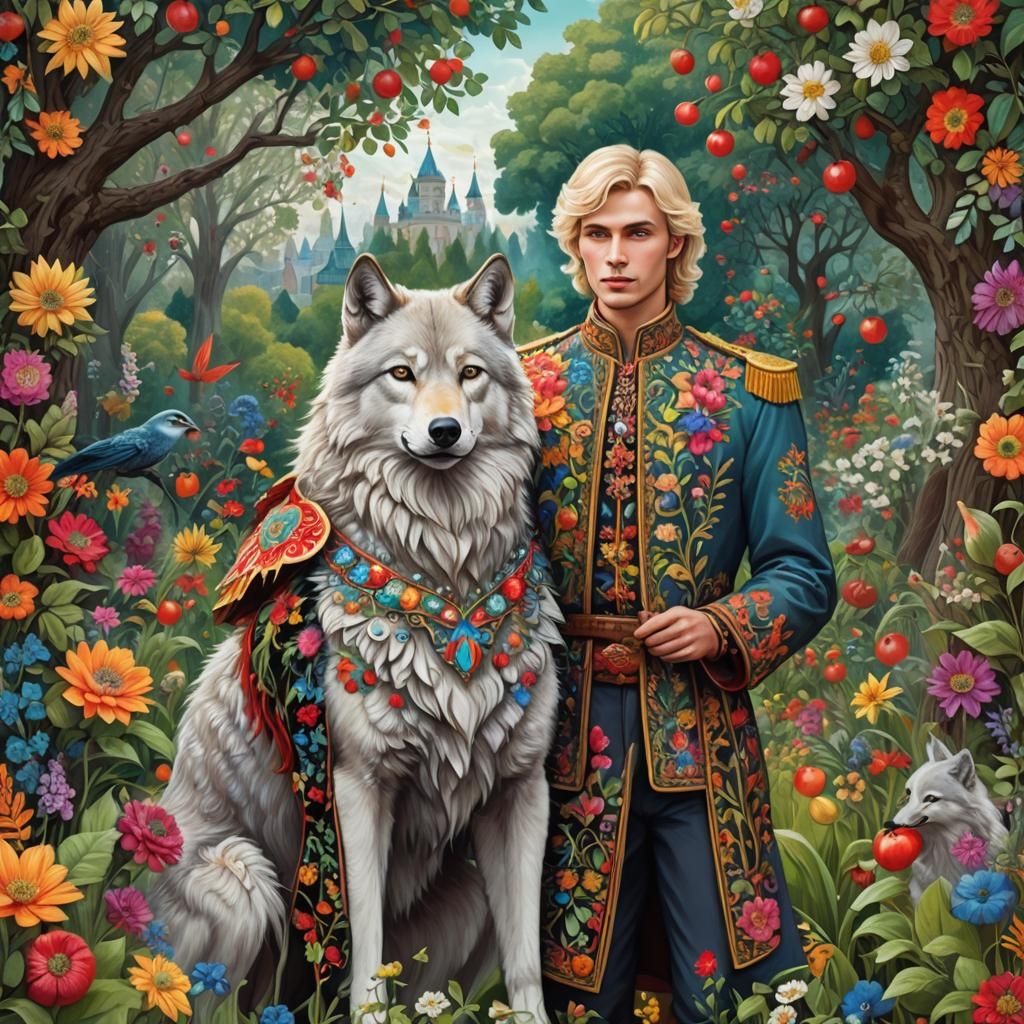 The prince and the wolf - AI Generated Artwork - NightCafe Creator