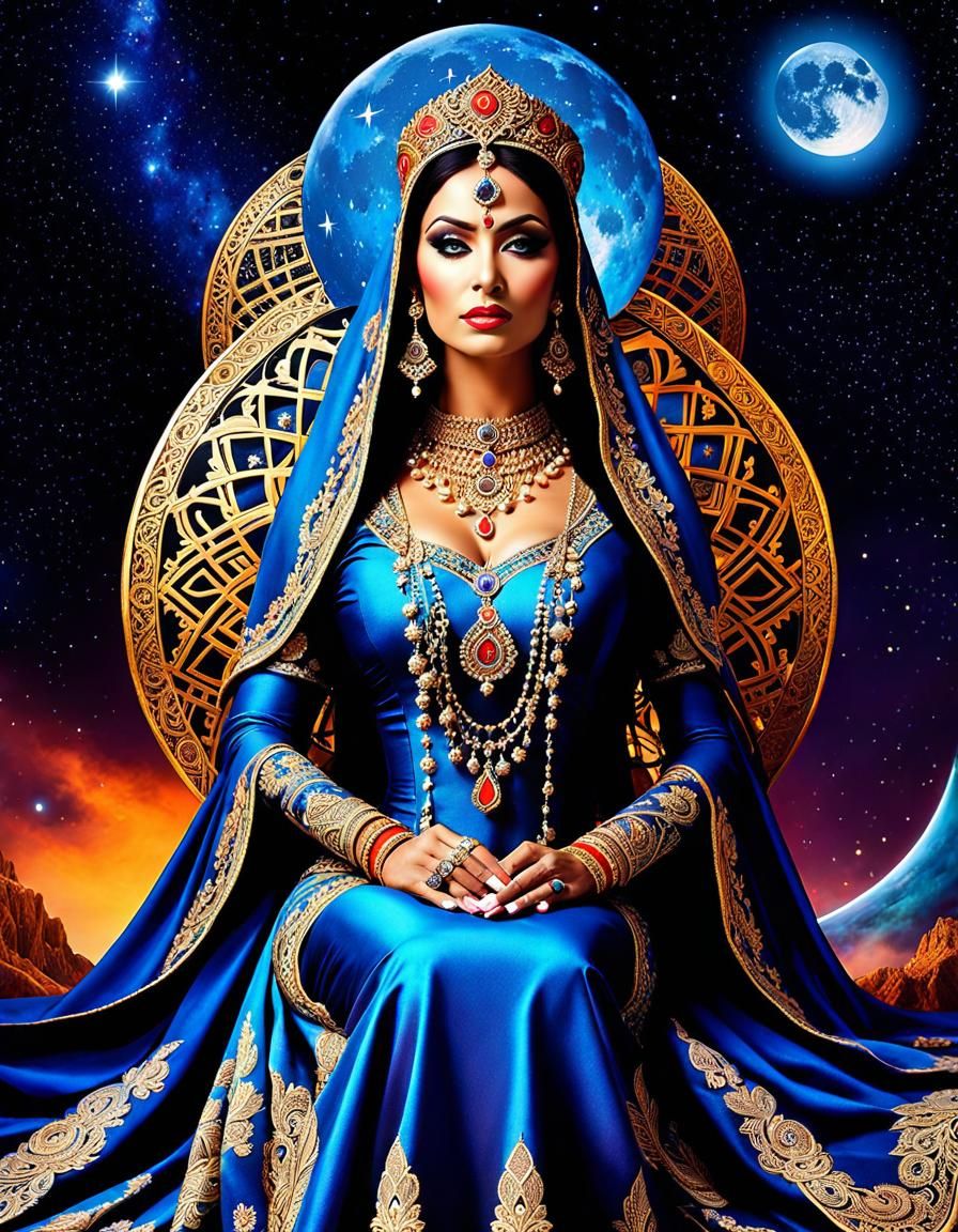 The blue queen - AI Generated Artwork - NightCafe Creator