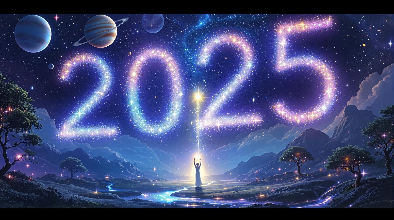 2025 - Celestial Visionaries Raise a Cosmic Toast in 2025