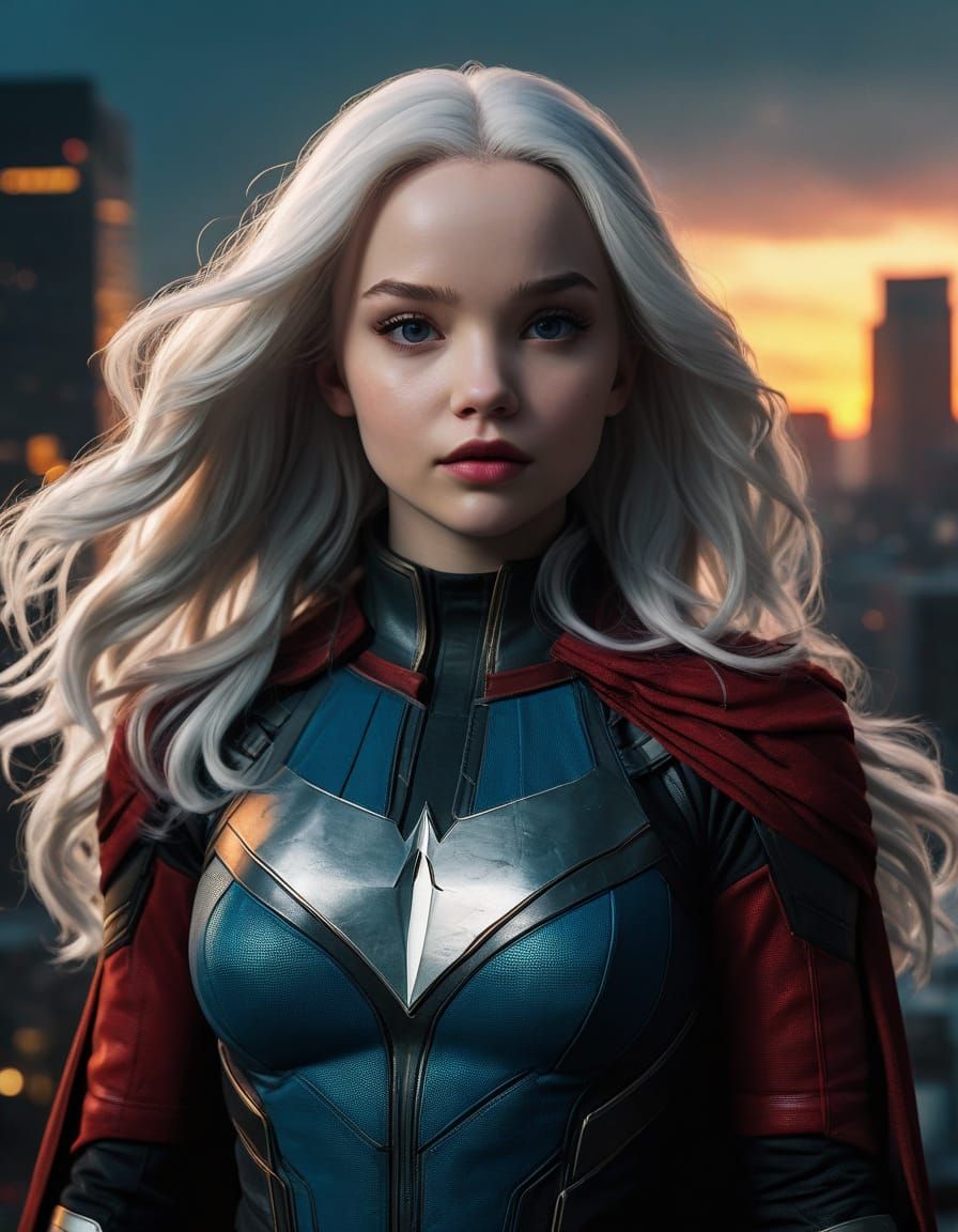 Powerful Rogue Marvel Super Heroine in Cinematic F... - AI Art