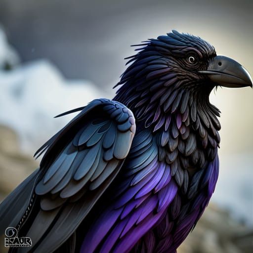 Purple Nevermore - AI Generated Artwork - NightCafe Creator