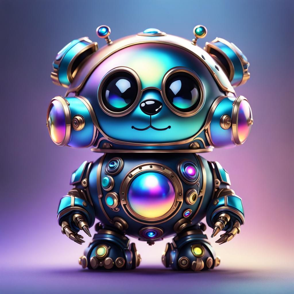 'Panda-bot' 2/10 ~ OG by me - AI Generated Artwork - NightCafe Creator