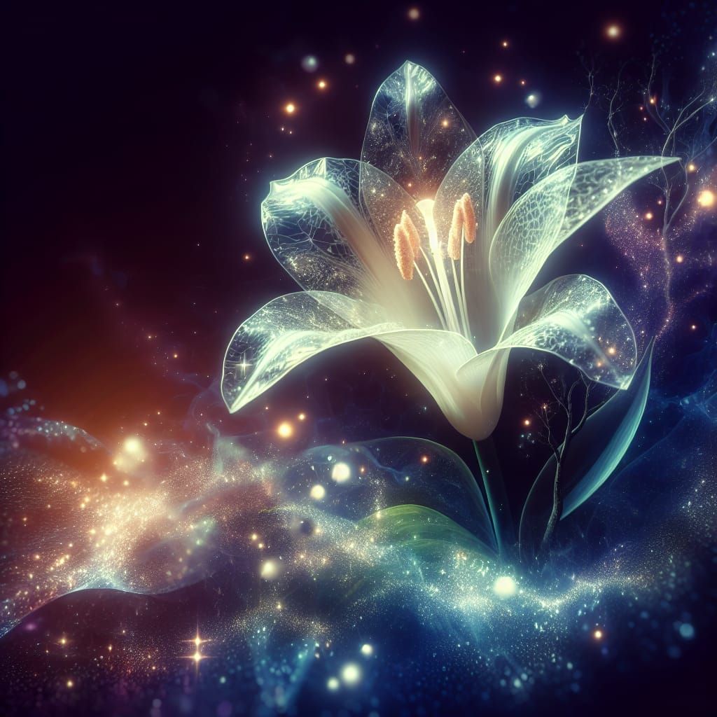 glass cala lilly - AI Generated Artwork - NightCafe Creator