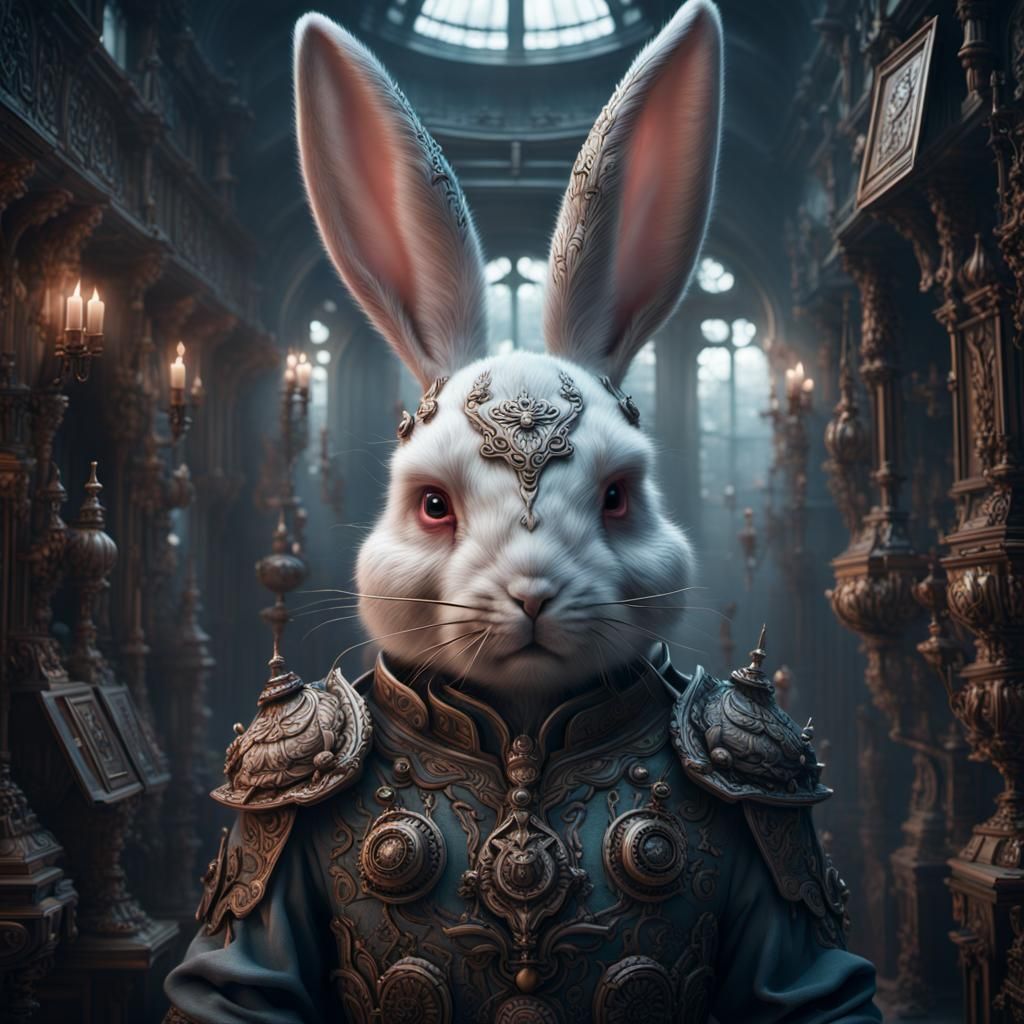 Humanoid Rabbit General - AI Generated Artwork - NightCafe Creator