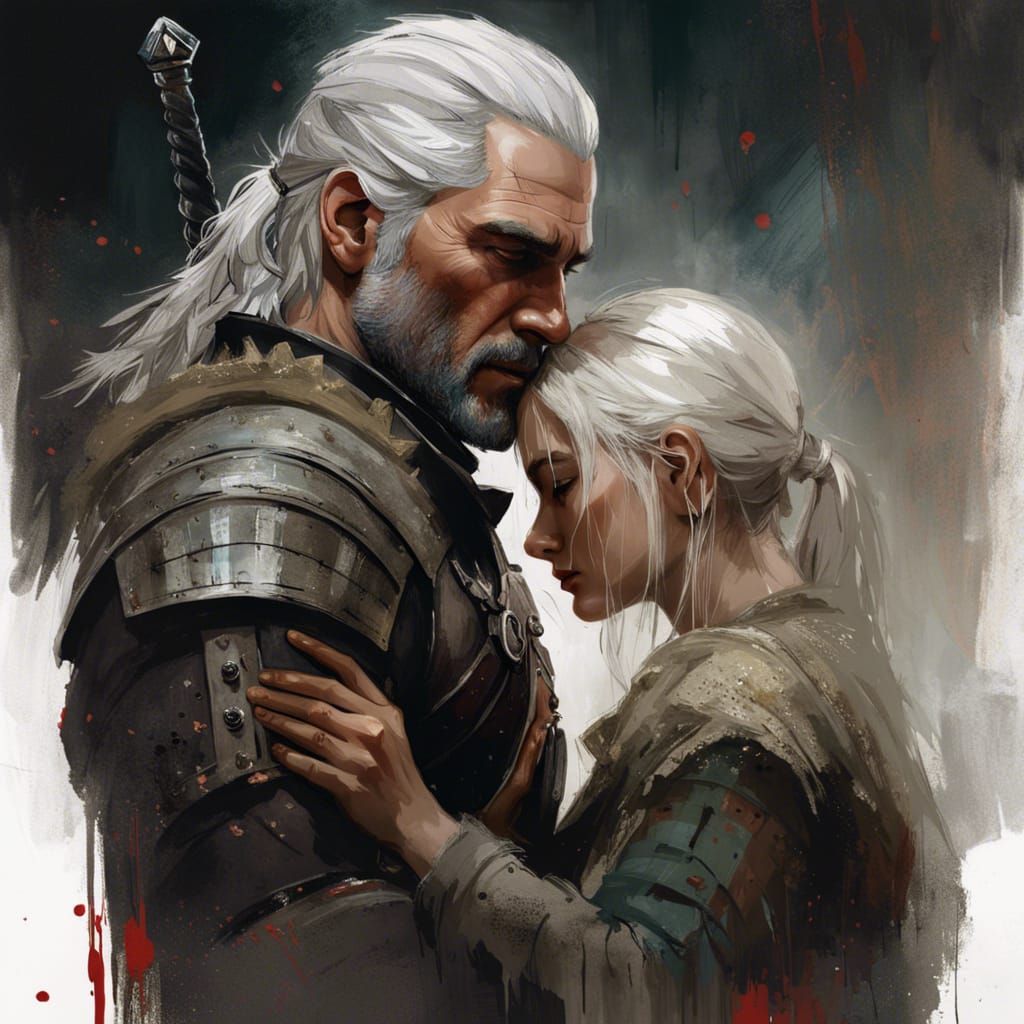 A Daughter Needs Her Father: Princess Ciri And Geralt Of Rivia - AI ...