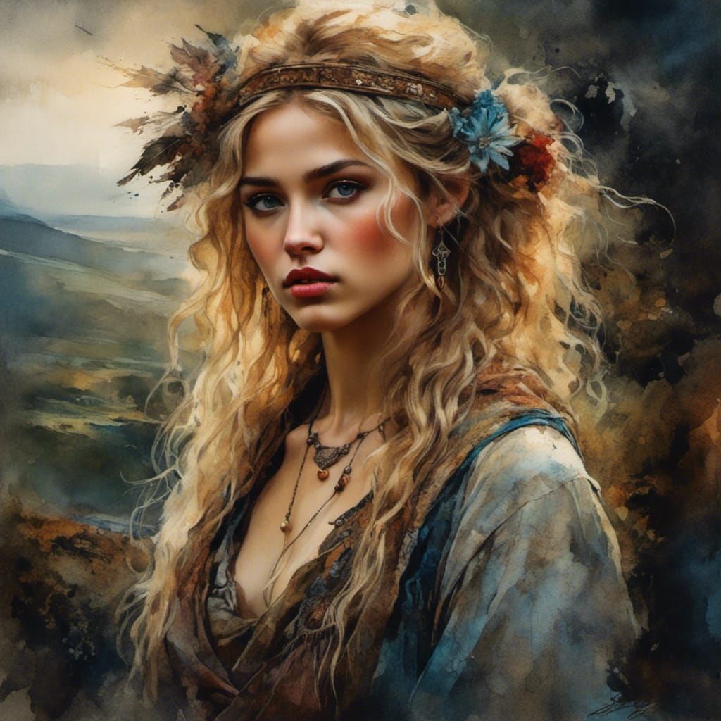 gypsy woman - AI Generated Artwork - NightCafe Creator