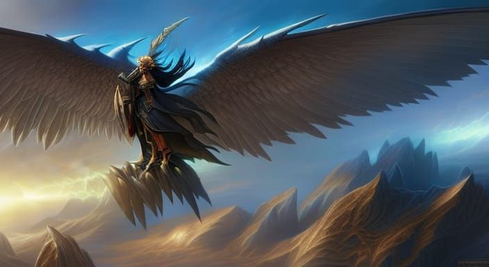 Fallen Angel Magic The Gathering art - AI Generated Artwork - NightCafe ...