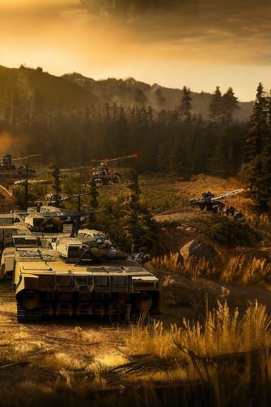 Tank Formation - AI Generated Artwork - NightCafe Creator