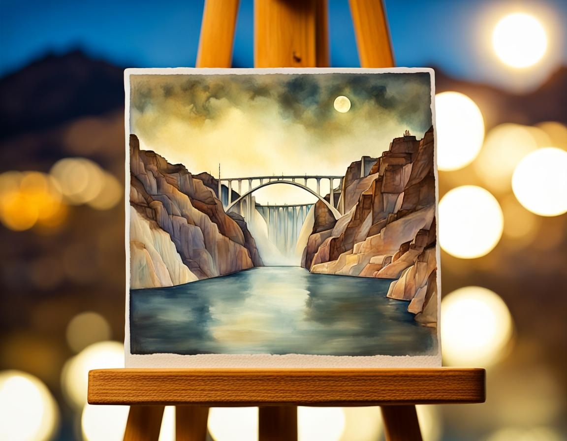 Tiny Canvas . . . Hoover Gosh Darn - AI Generated Artwork - NightCafe Creator