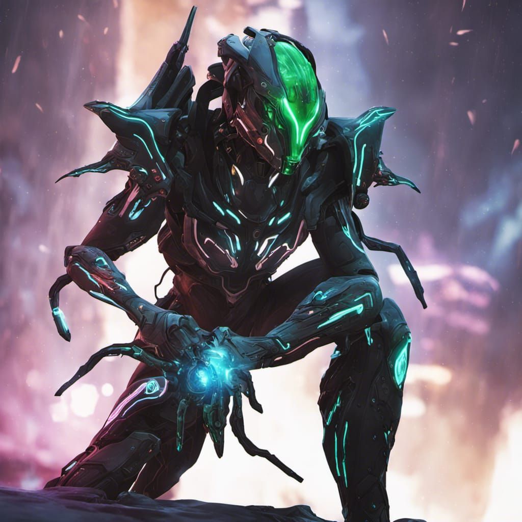 Warframe: Cybervoid Infiltron Appearance: Melds cyberpunk style with ...