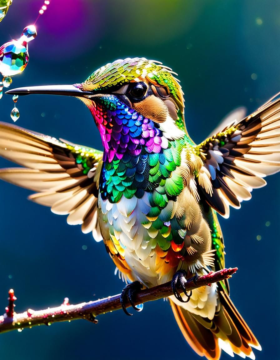 Hummingbird - AI Generated Artwork - NightCafe Creator