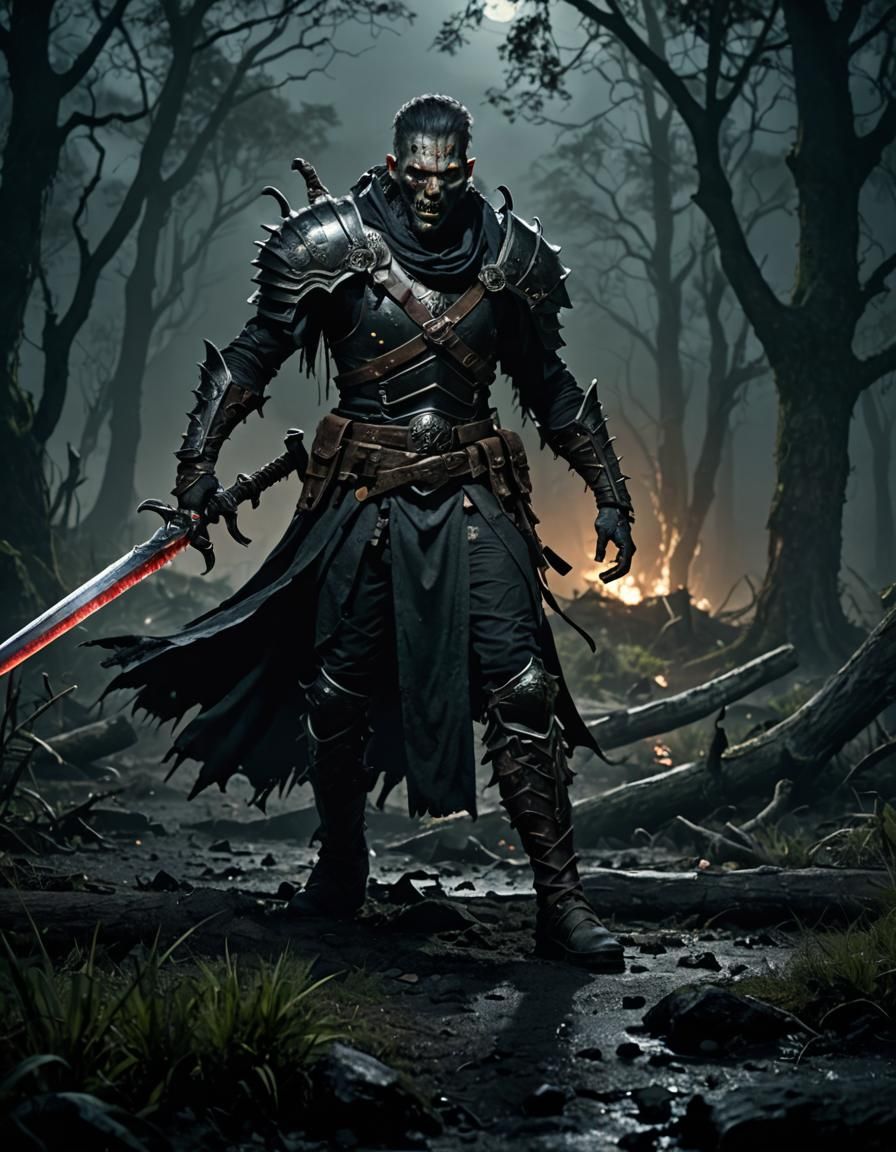 Cursed Warrior - AI Generated Artwork - NightCafe Creator