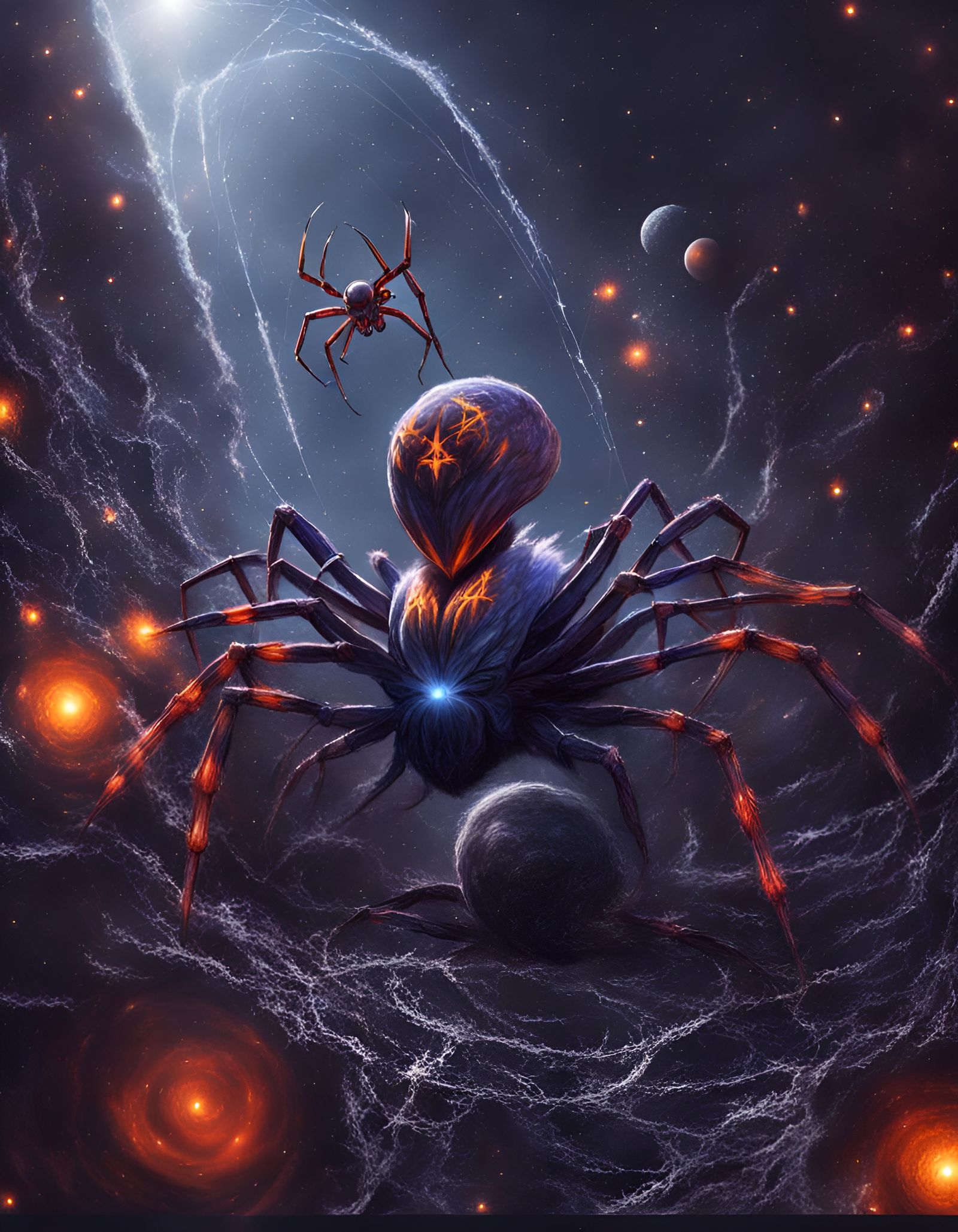 Cosmic Spider Deity - AI Generated Artwork - NightCafe Creator