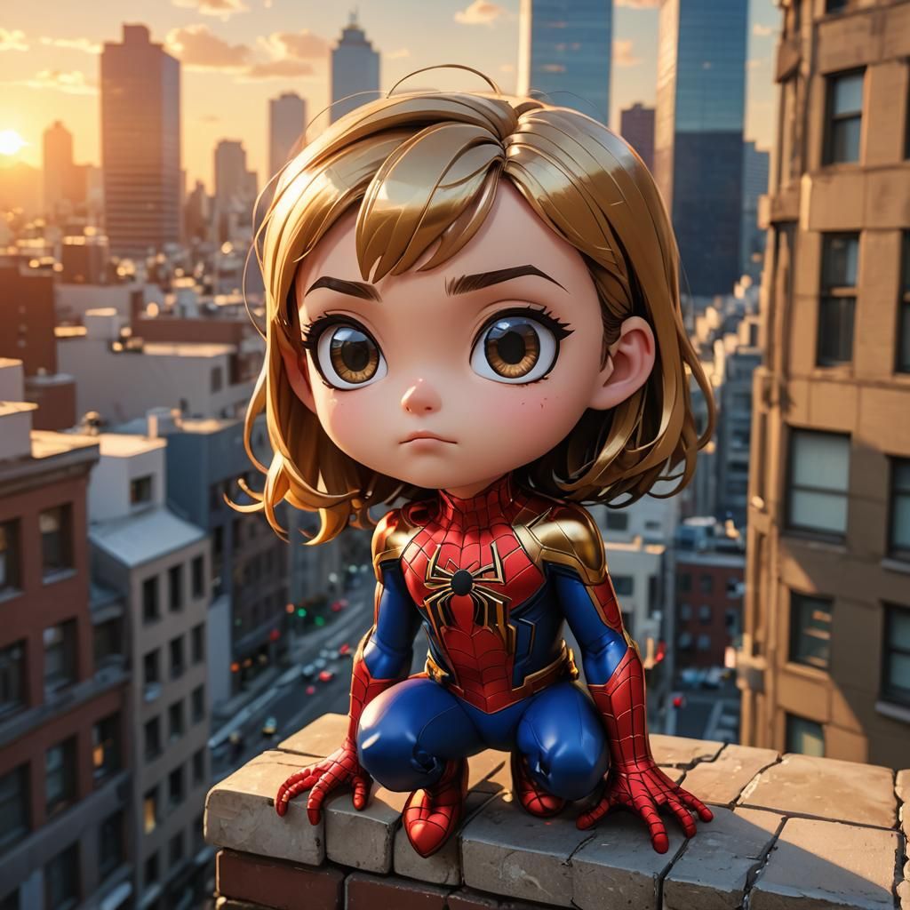 Chibi spider woman - AI Generated Artwork - NightCafe Creator