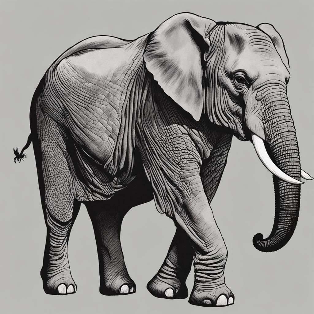 Elephant - AI Generated Artwork - NightCafe Creator