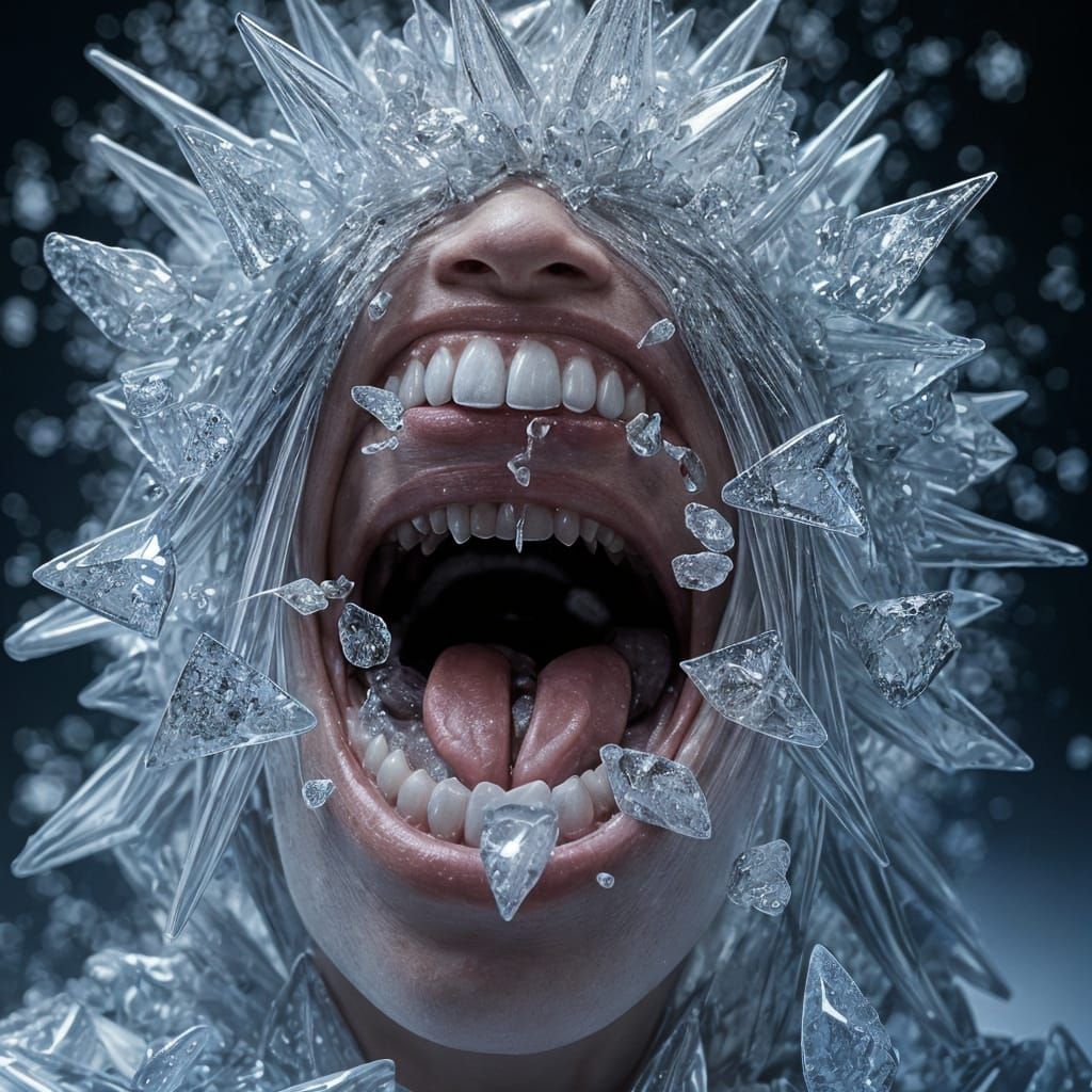 Exploding Porcelain: Shattering Crystal Impact on ... - AI Art