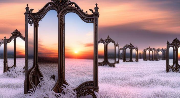 Infinite Reflections - AI Generated Artwork - NightCafe Creator