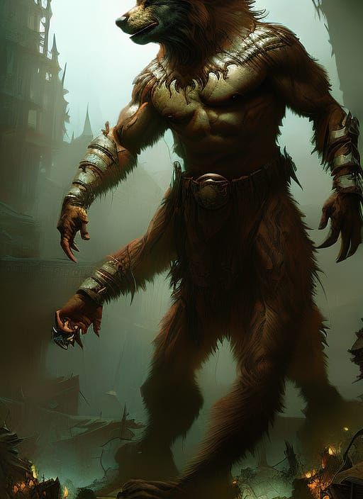 Mutant Werewolf - AI Generated Artwork - NightCafe Creator