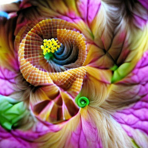 Fibonacci Flower - AI Generated Artwork - NightCafe Creator