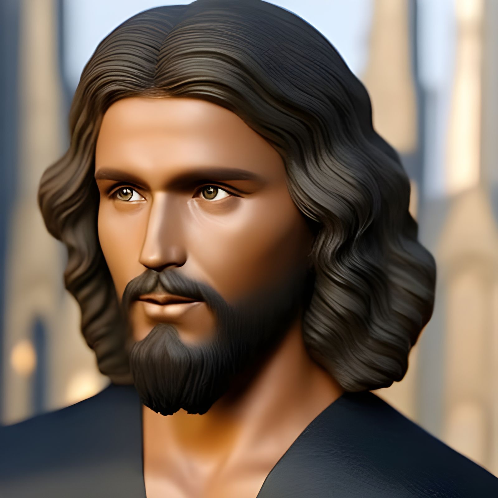 Portrait of Jesus Christ - AI Generated Artwork - NightCafe Creator