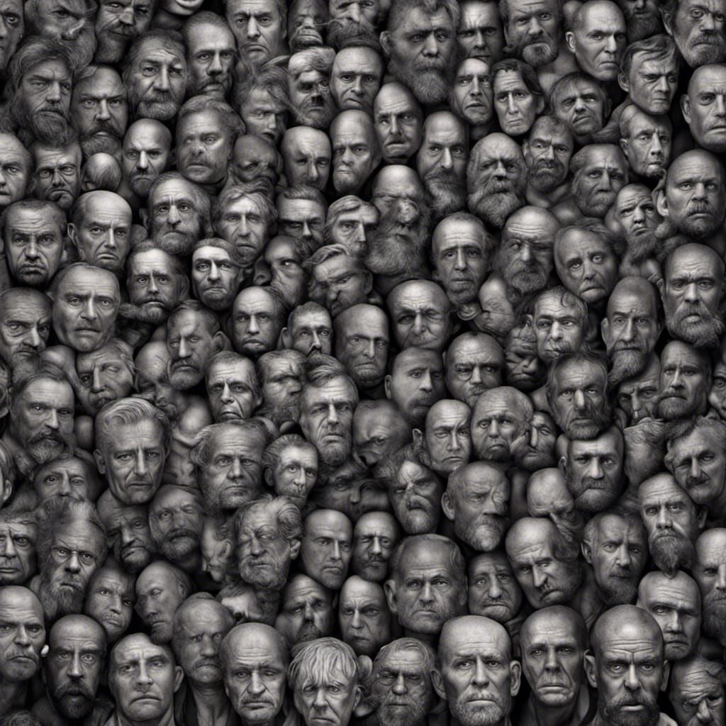 Man of 1000 faces - AI Generated Artwork - NightCafe Creator