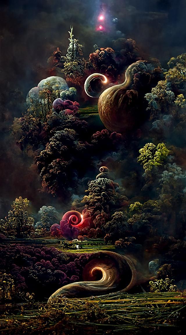 A beautifully strange painting by Benoit B. Mandelbrot, Martin Johnson ...