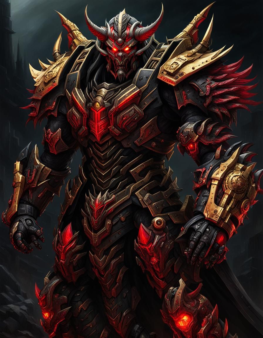 Cyberdemon concept 2 - AI Generated Artwork - NightCafe Creator