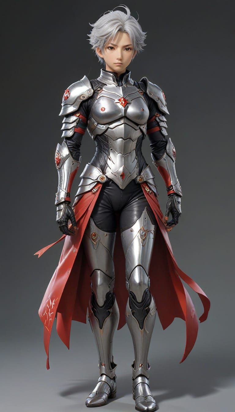 Trial with Yoshitaka Amano+WLOP - Fantasy Warrior in Amano S...