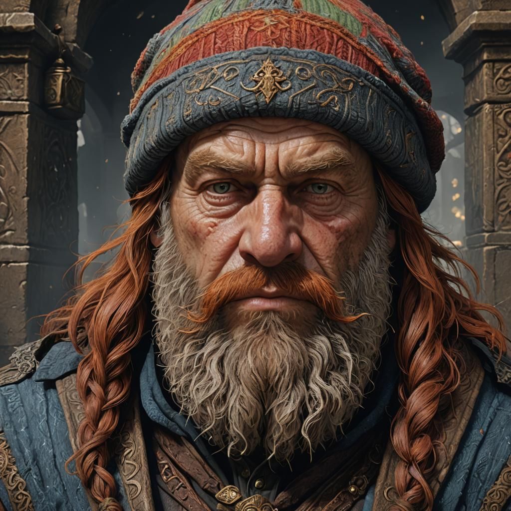 Grizzled Dwarf Magic-User - AI Generated Artwork - NightCafe Creator