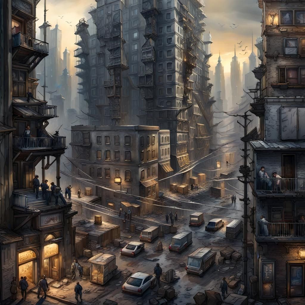 The City of Endless Turmoil and Anarchy - AI Generated Artwork ...