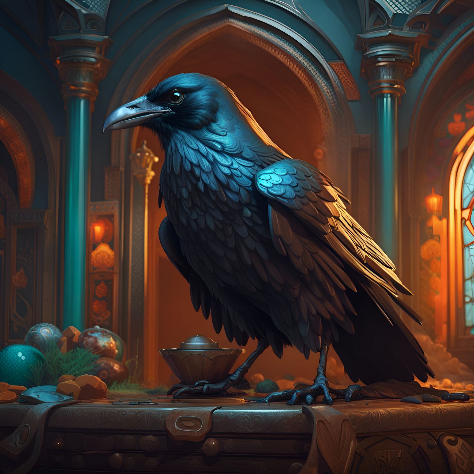 Raven - AI Generated Artwork - NightCafe Creator