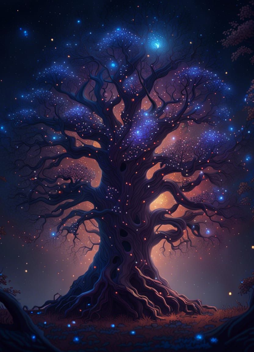 Celestial Tree - AI Generated Artwork - NightCafe Creator