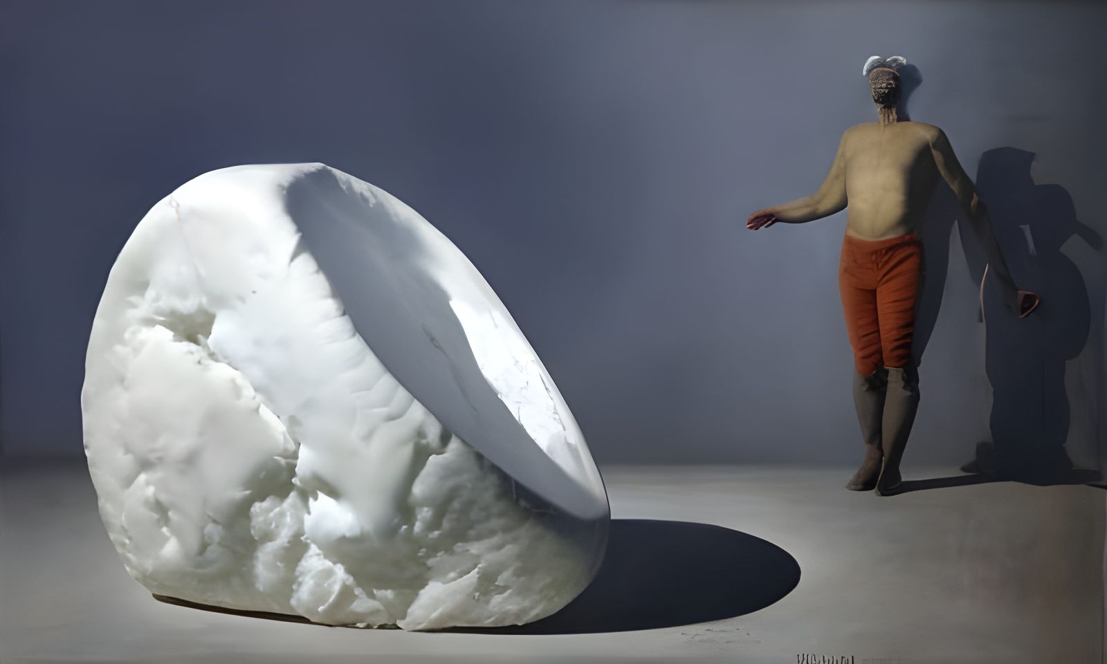 Giant Goat Cheese; Surrealism - AI Generated Artwork - NightCafe Creator