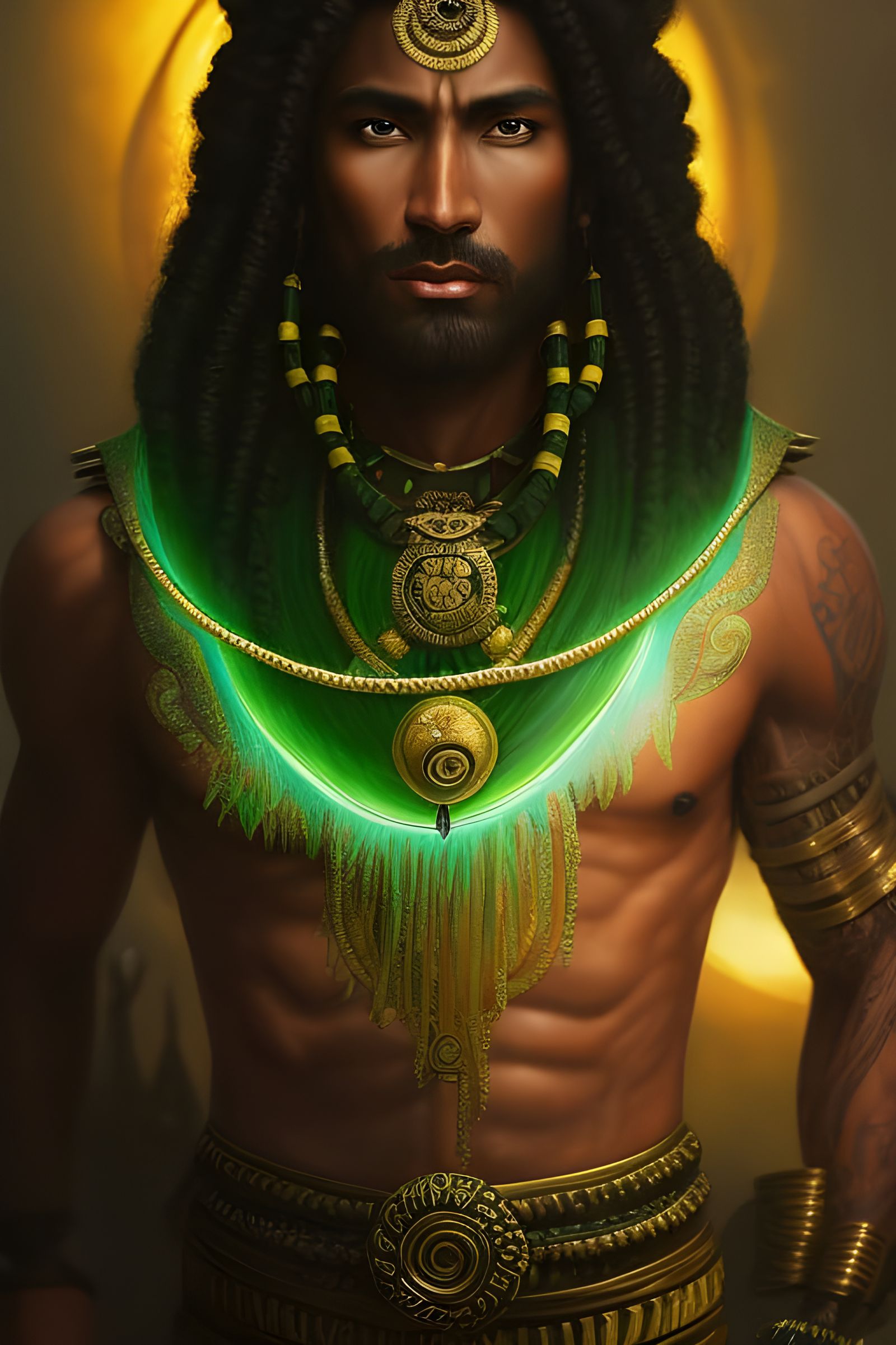 Aztec Magic Man - AI Generated Artwork - NightCafe Creator