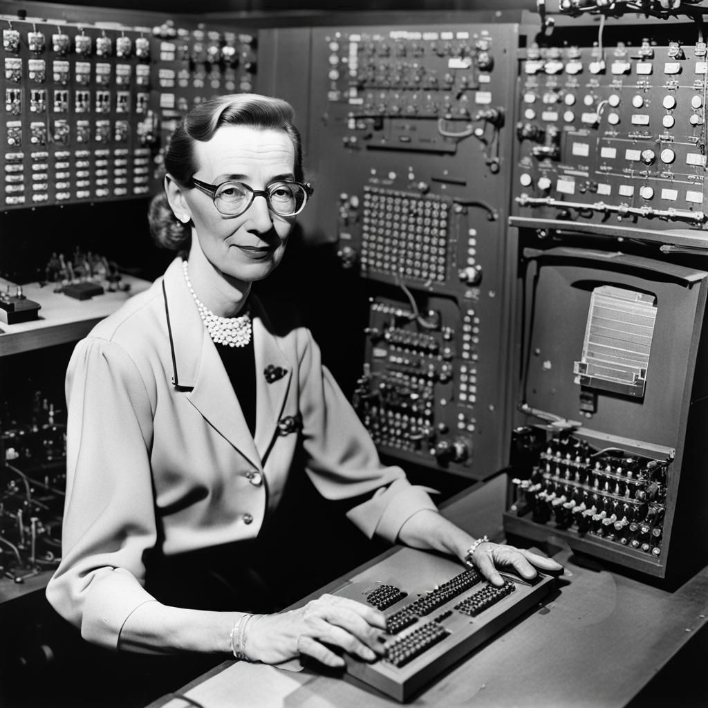 Grace Hopper: Inspirational computing pioneer. - AI Generated Artwork ...