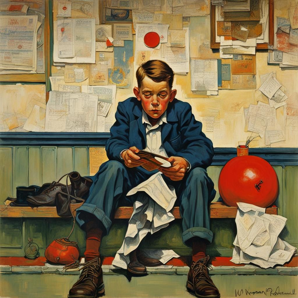 By Norman Rockwell. - AI Generated Artwork - NightCafe Creator