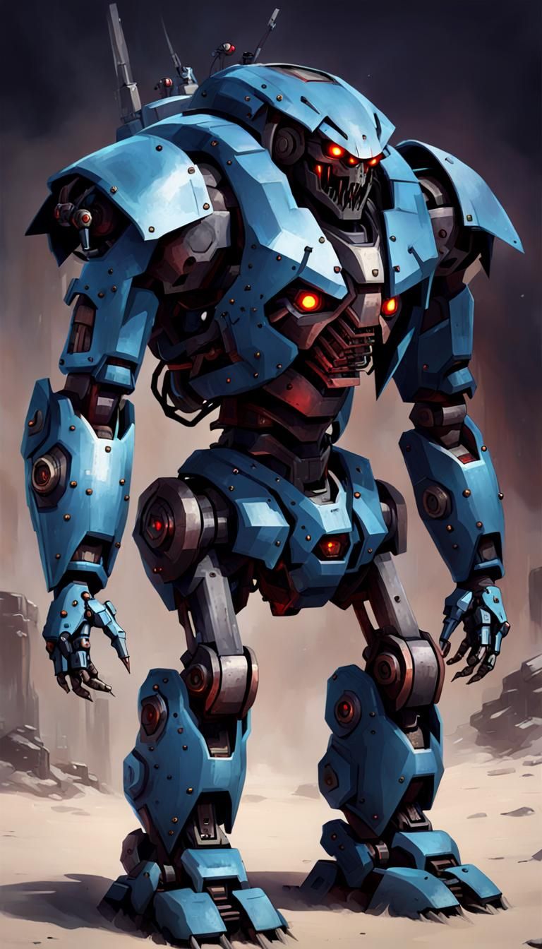 Evil Mech version - AI Generated Artwork - NightCafe Creator
