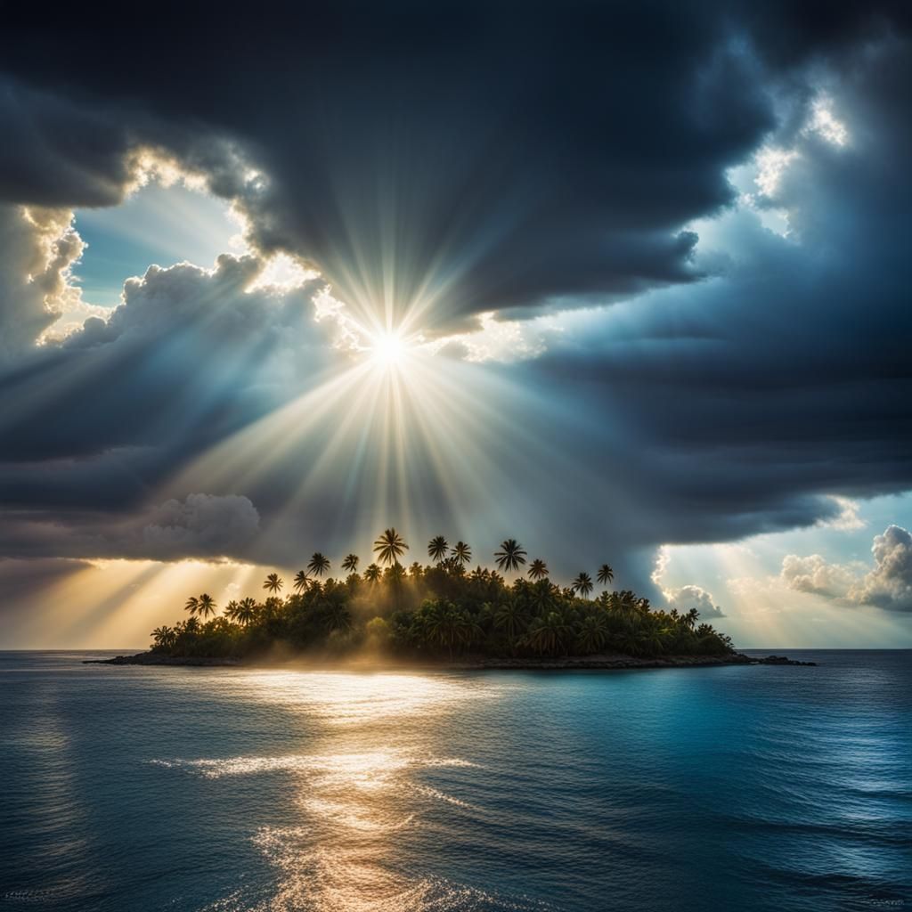 Crepuscular Rays - AI Generated Artwork - NightCafe Creator