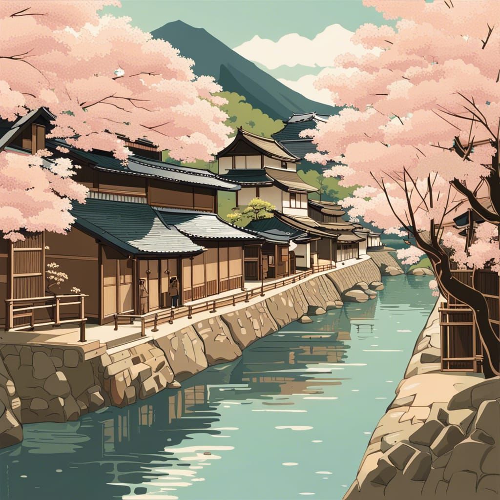 "Ink and Serenity: Capturing the Essence of Japan" - AI Generated ...