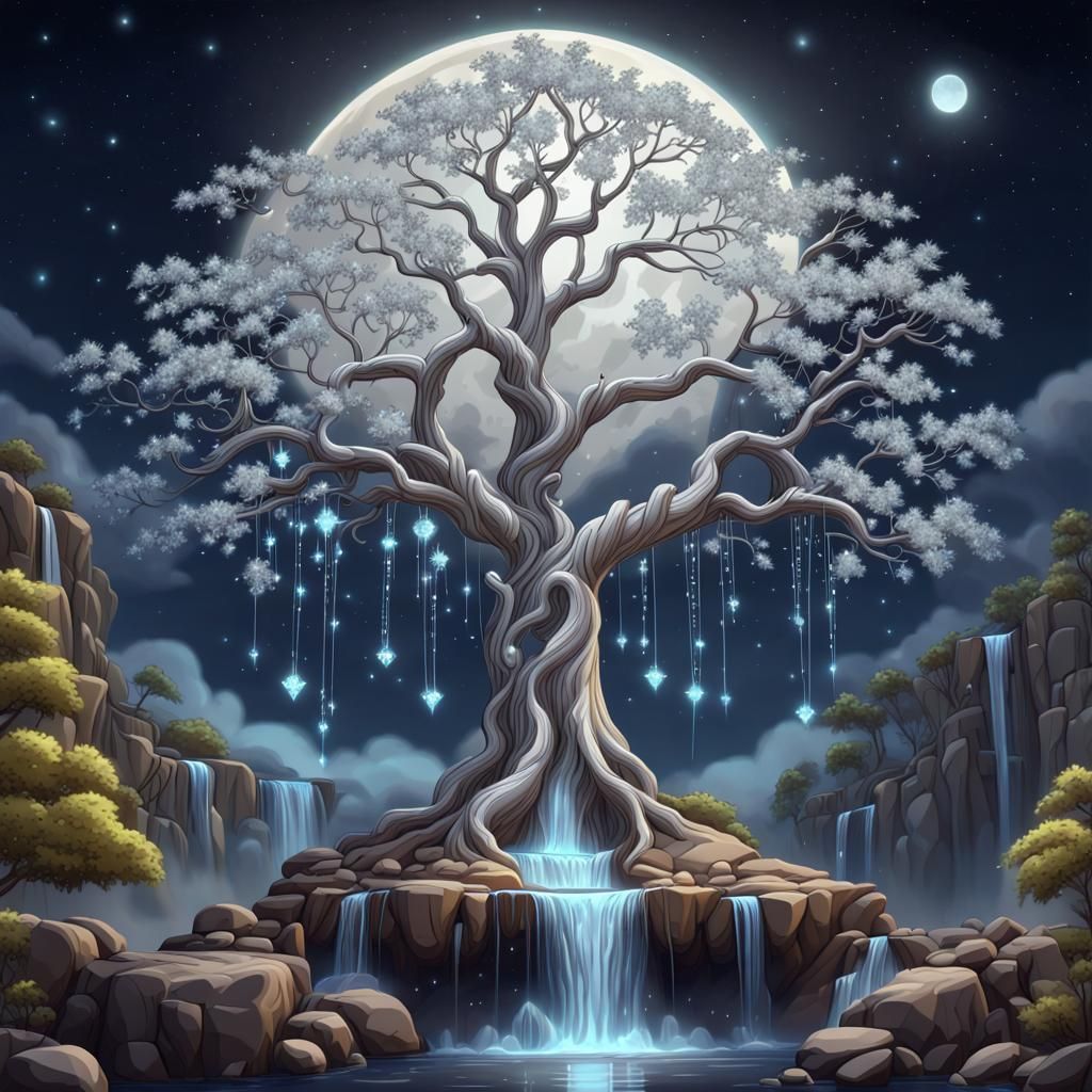 The Silver Tree - AI Generated Artwork - NightCafe Creator