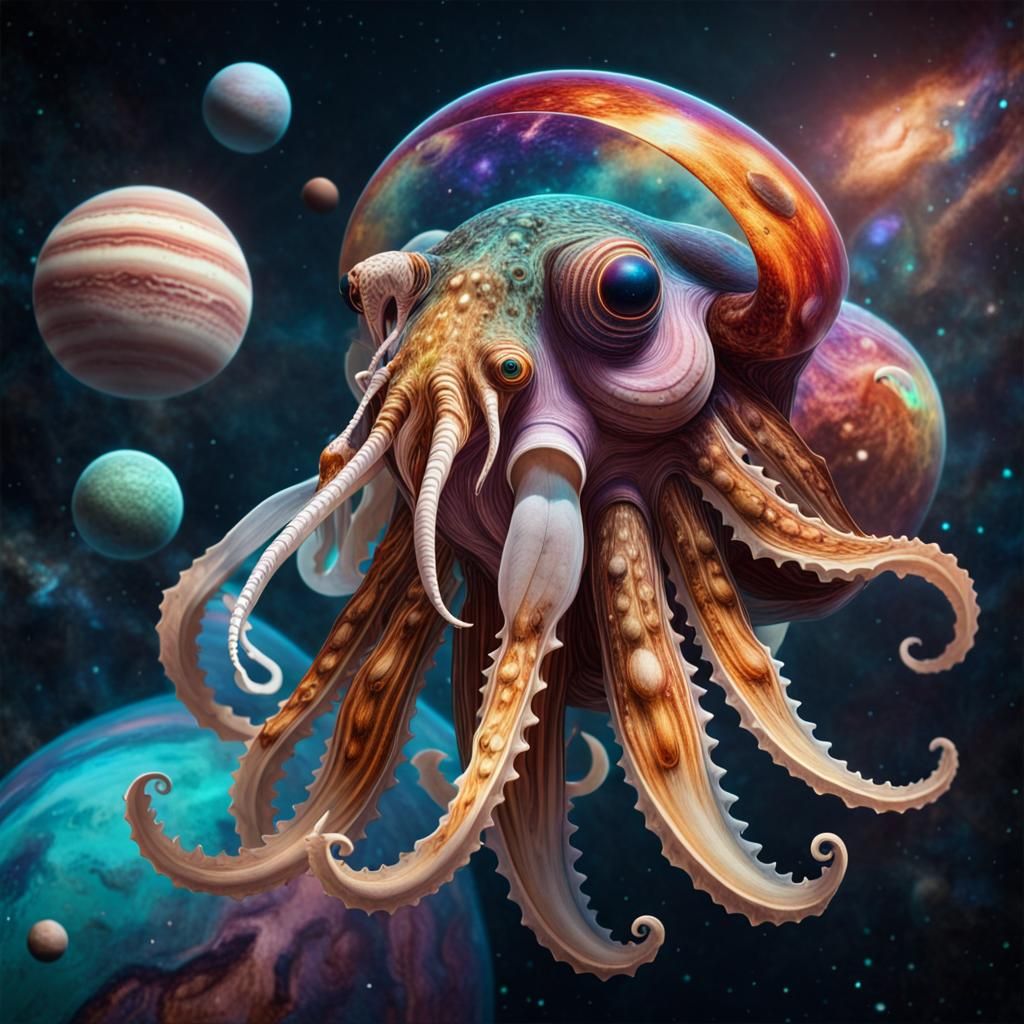 The Cuttle-God - AI Generated Artwork - NightCafe Creator