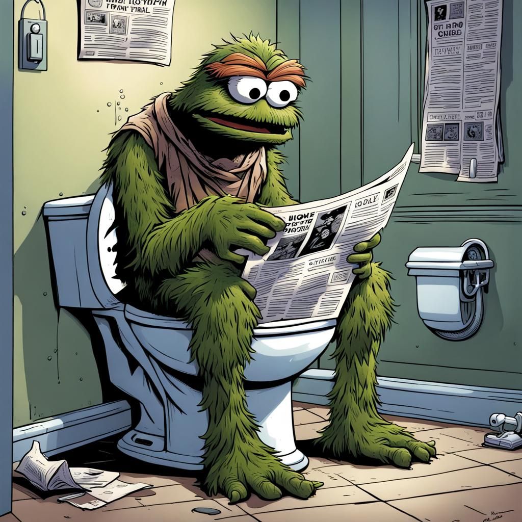 oscar the grouch - AI Generated Artwork - NightCafe Creator