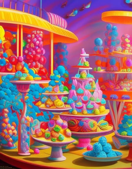 candy shop - AI Generated Artwork - NightCafe Creator