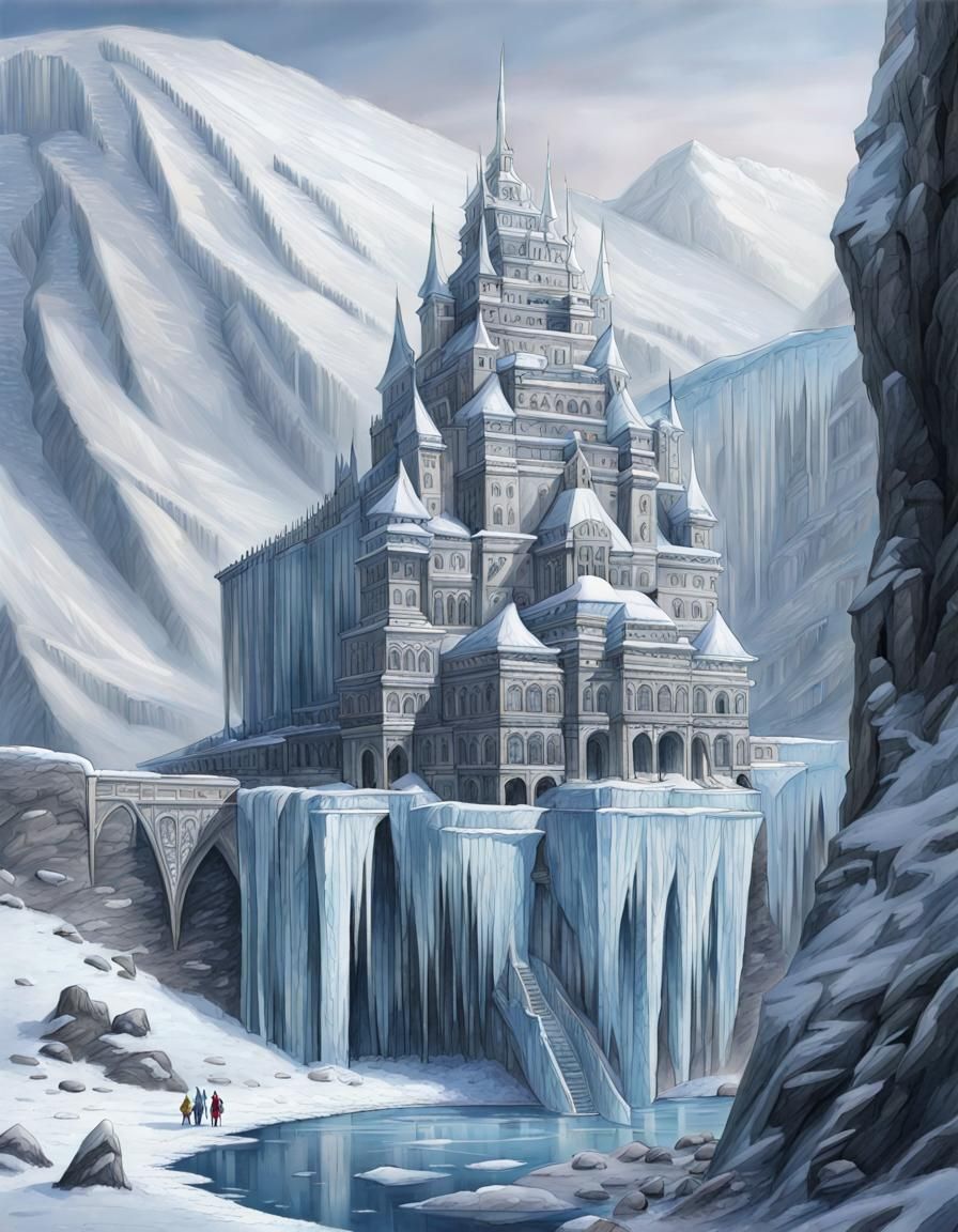 Frost Castle - AI Generated Artwork - NightCafe Creator