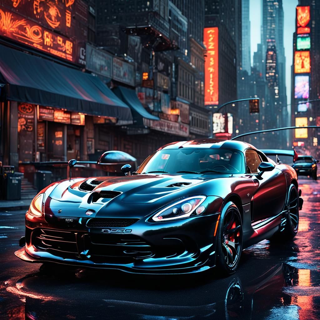 The Dodge Viper that was won by Serena Sanchez in a street race against Thalia Herrera - AI ...