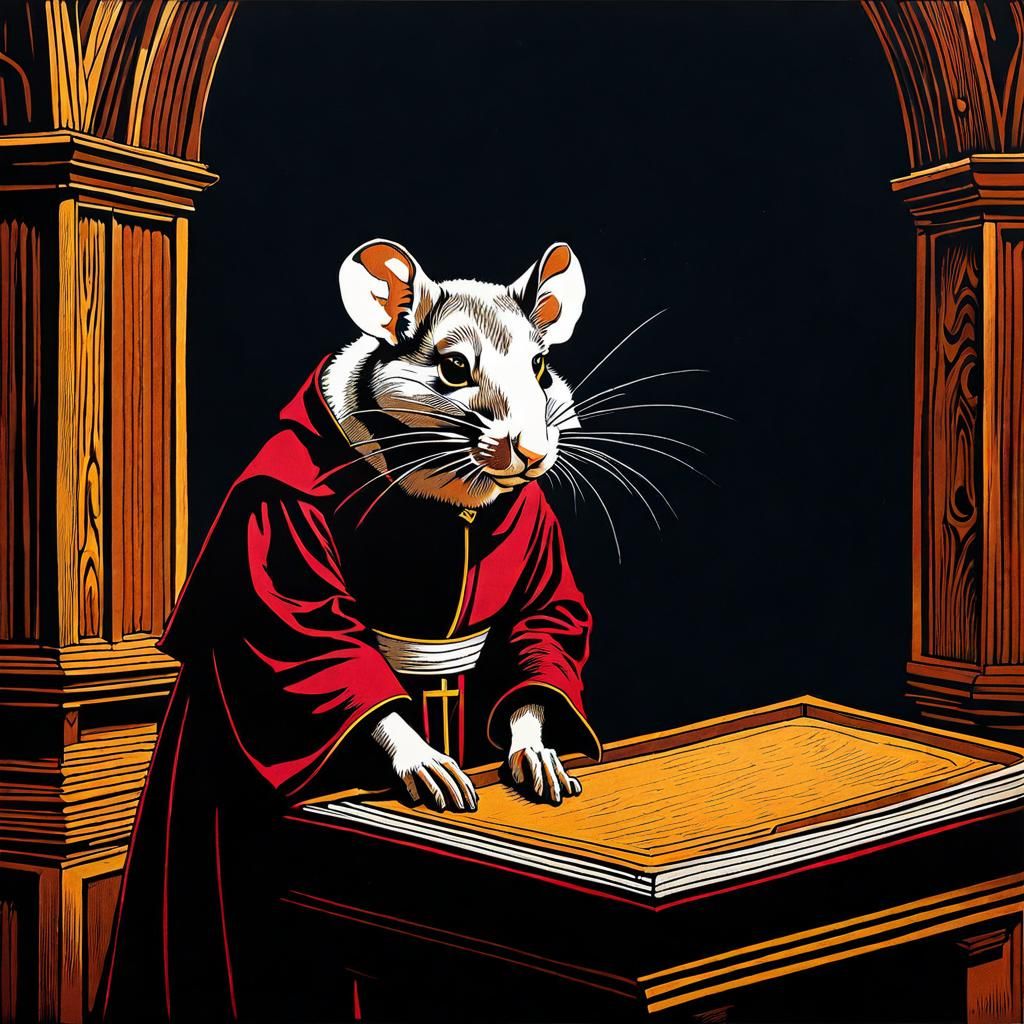 Parish priest Mouse - AI Generated Artwork - NightCafe Creator