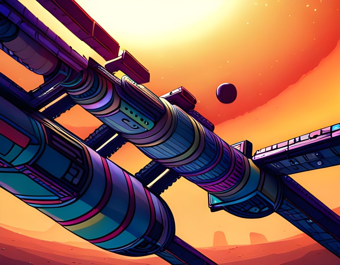 Space Station - AI Generated Artwork - NightCafe Creator