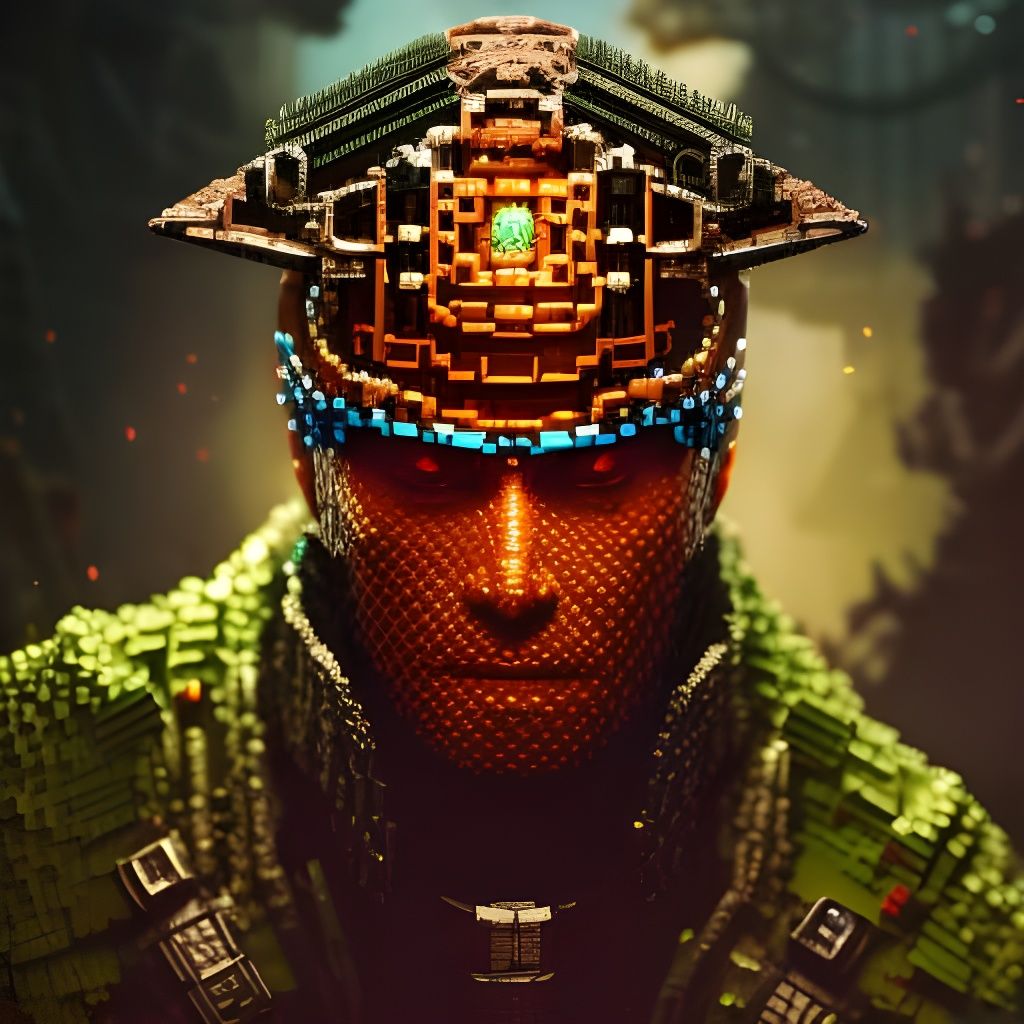 Pixel-Punk Captain - AI Generated Artwork - NightCafe Creator
