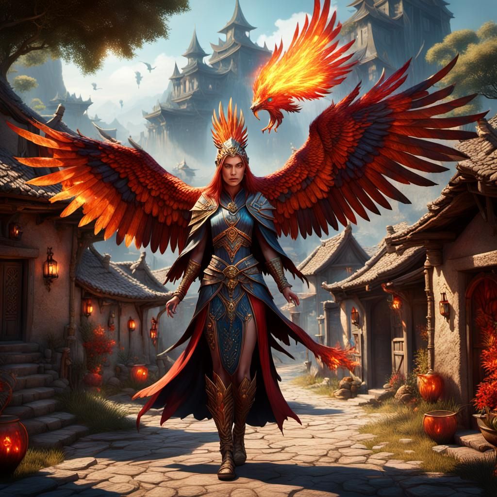 The Phoenix Queen - AI Generated Artwork - NightCafe Creator